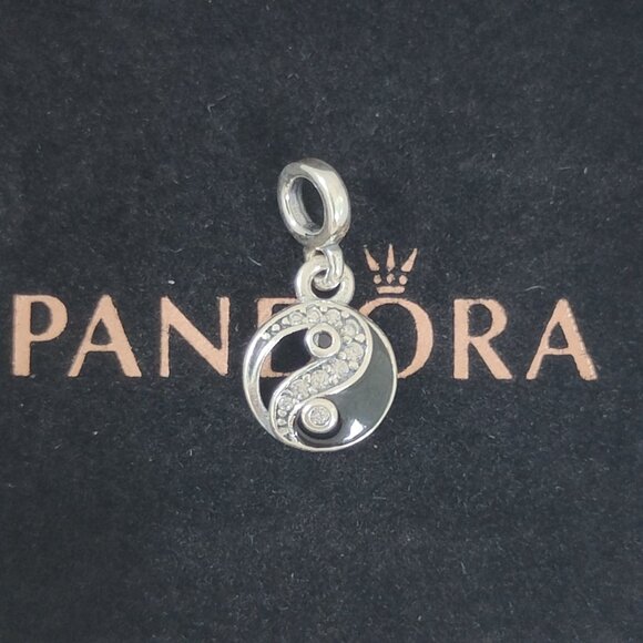 Pandora | Jewelry | Pandora Me Sparkling Yin Yang Mini Dangle Charm S925 Sterling Silver With ...